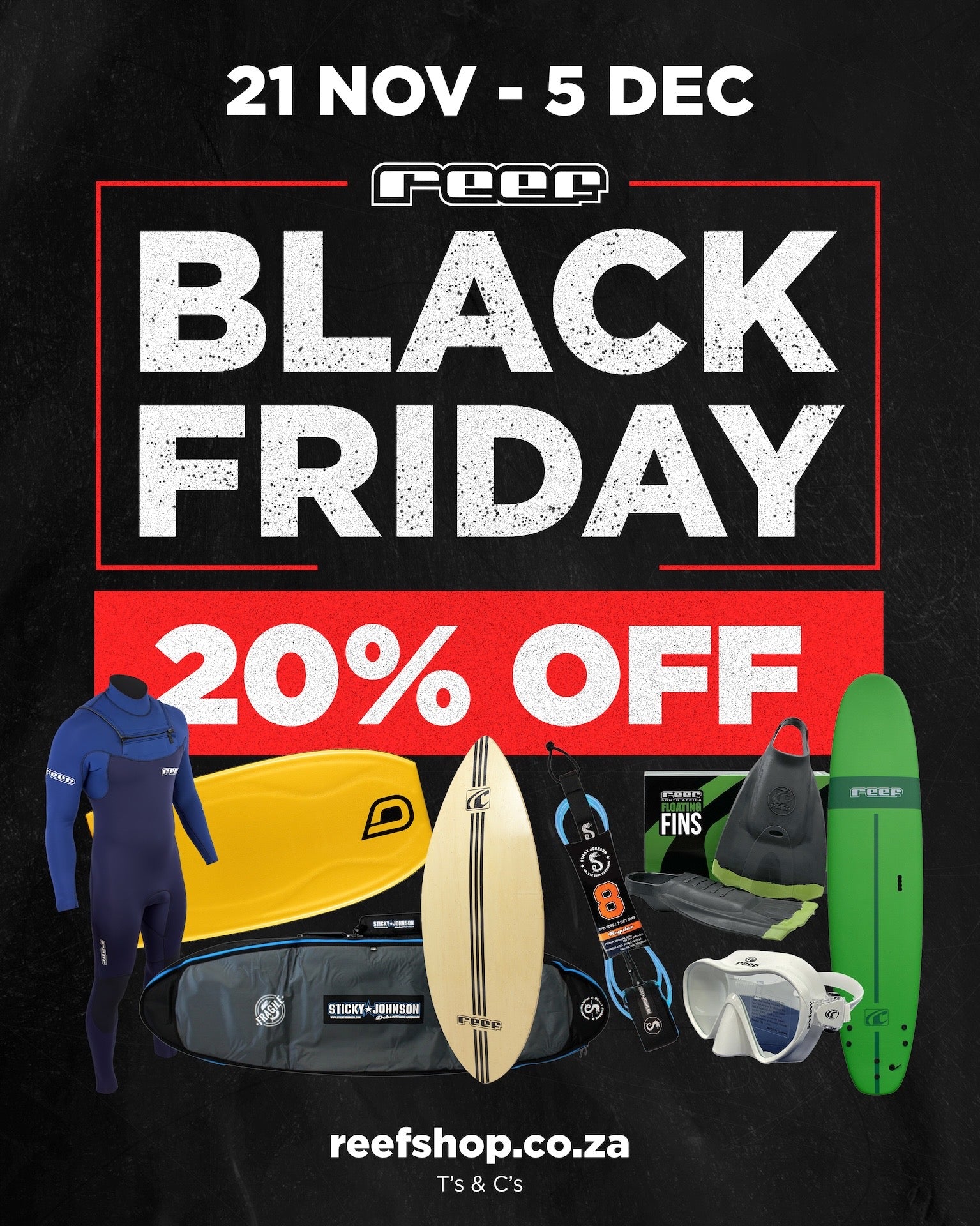 Black Friday 20% – Reef Surf Shop